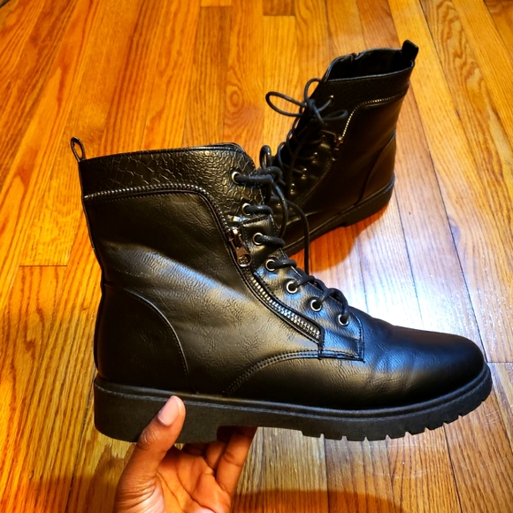 Wanted | Shoes | Wanted Black Combat Boots | Poshmark